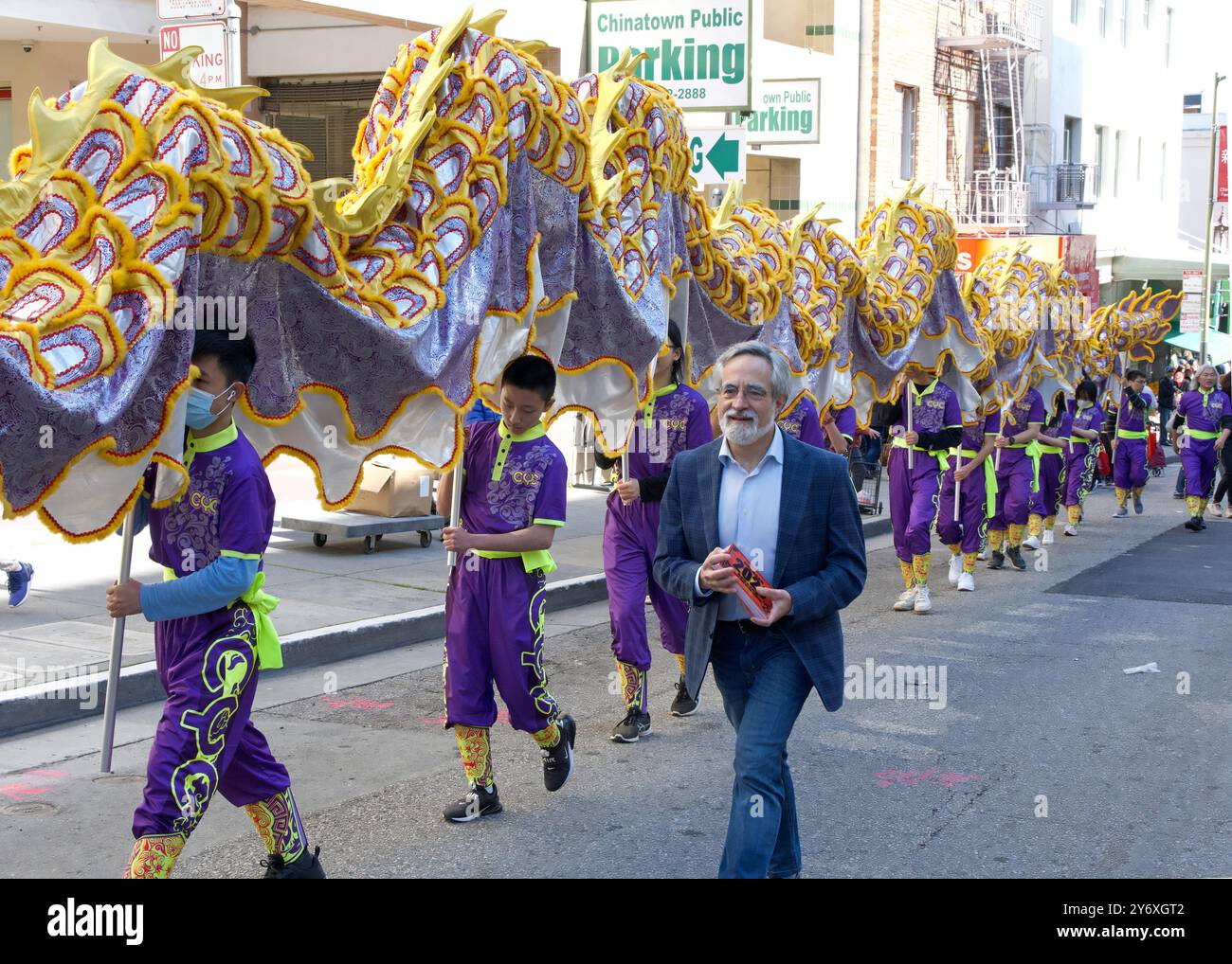 San Francisco, CA - Feb 24, 2024: Supervisor Aaron Peskin walking with ...