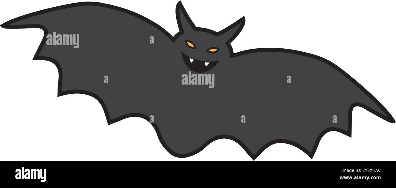 Halloween bat icon. Vector Stock Vector Image & Art - Alamy