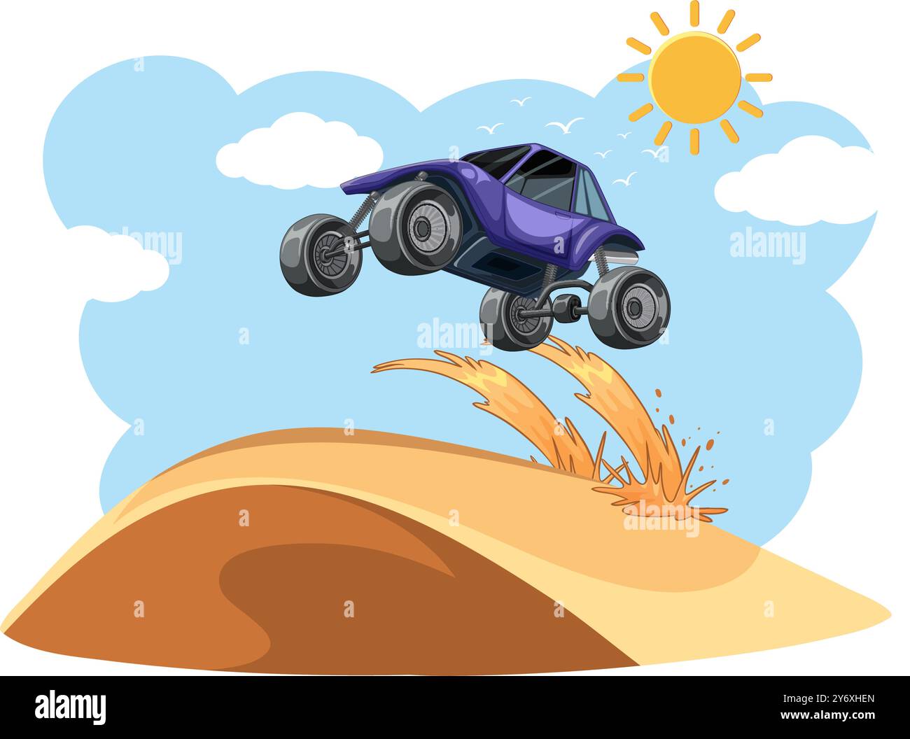 Dune buggy jump hi-res stock photography and images - Alamy