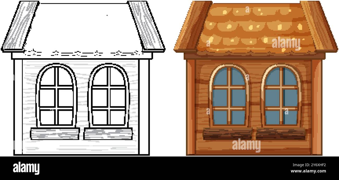 Rustic homely Stock Vector Images - Alamy