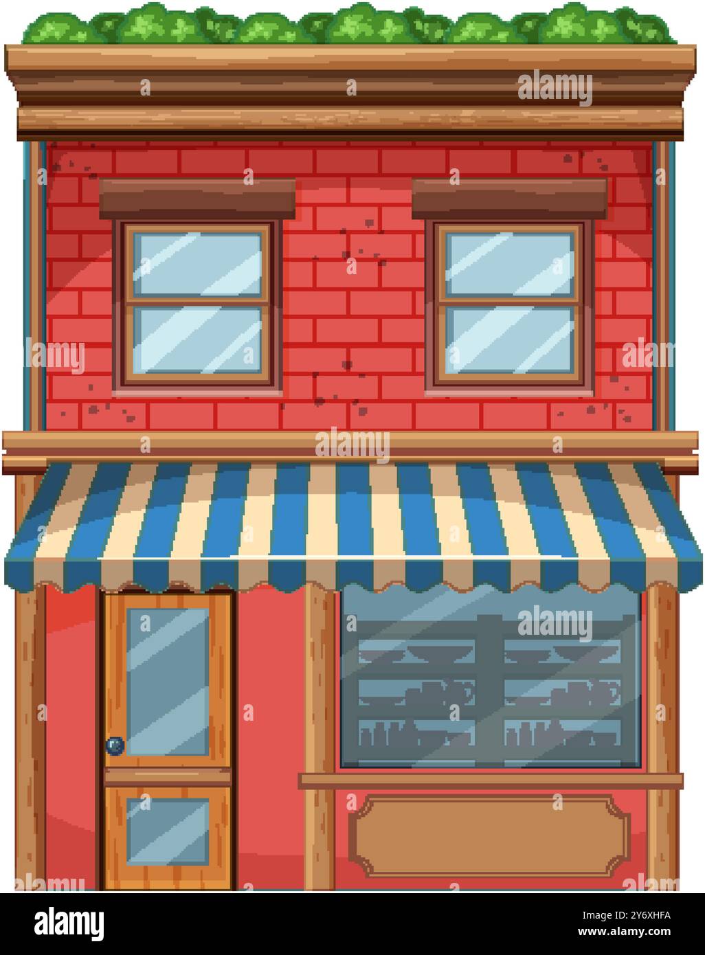 Red brick building windows Cut Out Stock Images & Pictures - Alamy