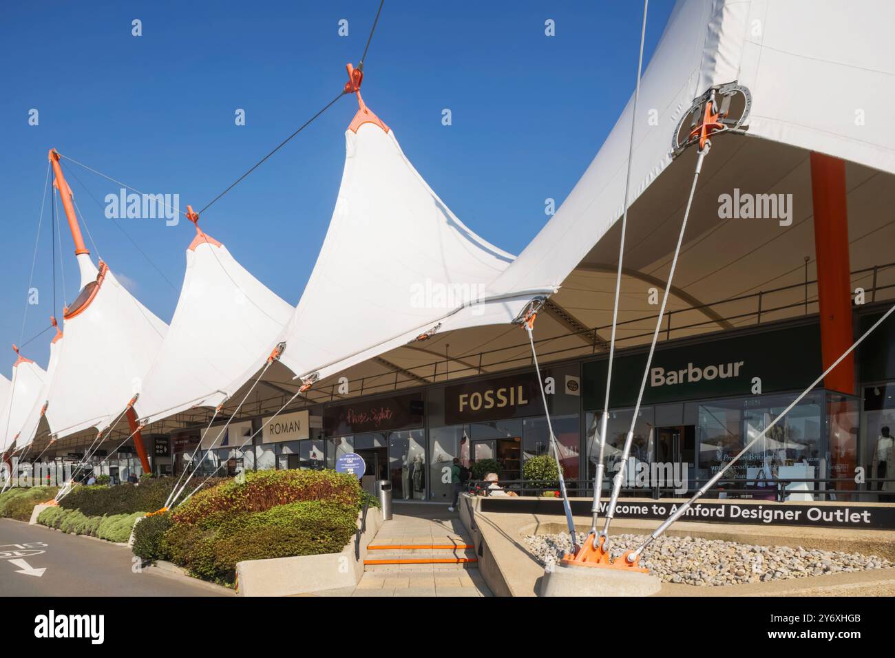 England, Kent, Ashford, The Ashford Designer Outlet with Fabric Roof ...