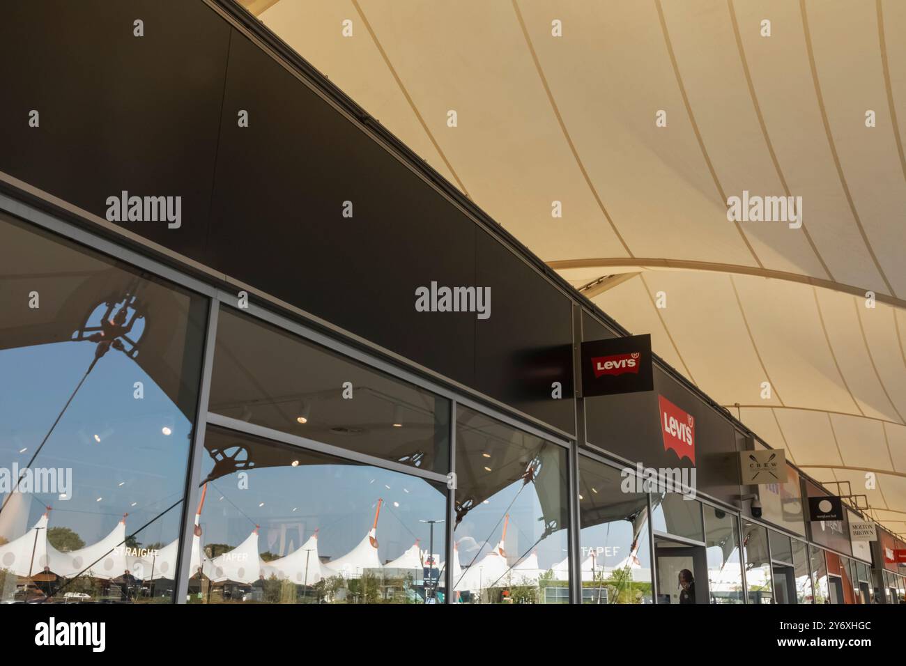 England, Kent, Ashford, The Ashford Designer Outlet with Fabric Roof ...