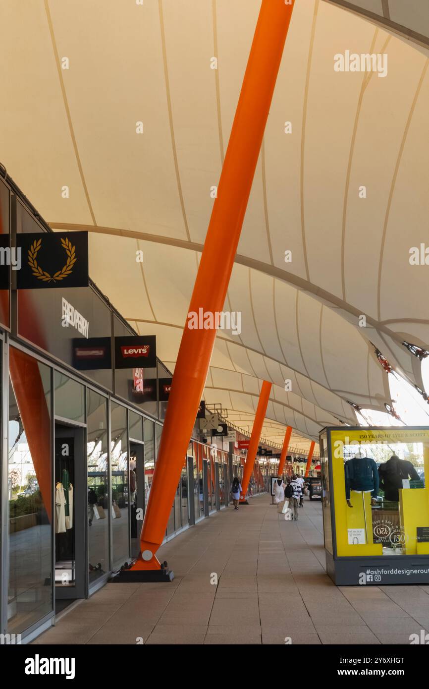 England, Kent, Ashford, The Ashford Designer Outlet with Fabric Roof ...