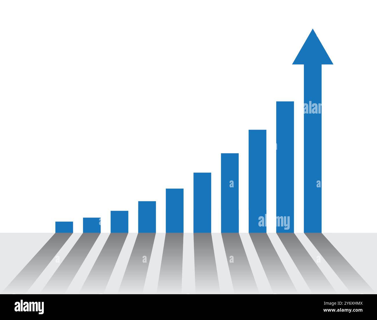 Business success graph - vector illustration showing growth, progress ...