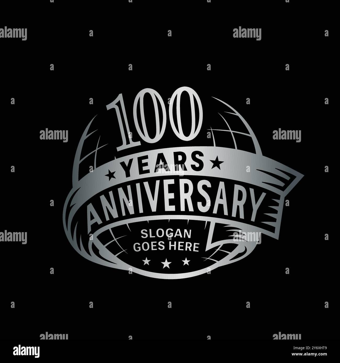 100 years anniversary design template. 100th logo. Vector and ...