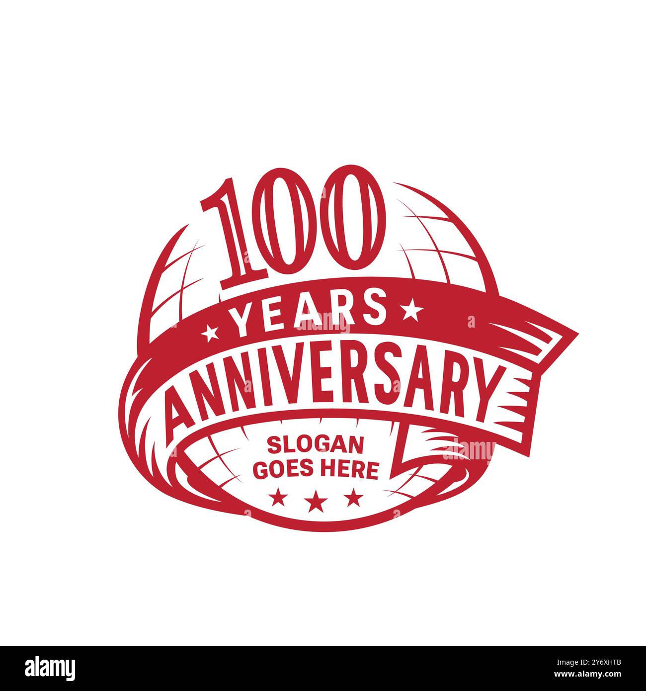 100 years anniversary design template. 100th logo. Vector and ...