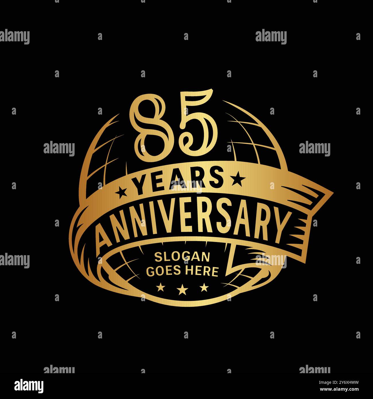 85 years anniversary design template. 85th logo. Vector and ...