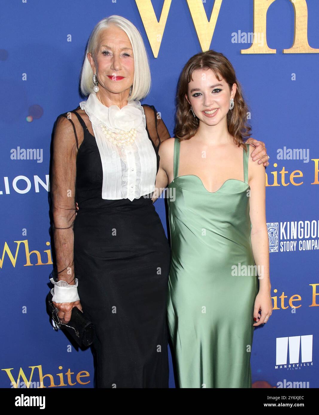 New York City, USA. 26th Sep, 2024. Helen Mirren and Ariella Glaser ...
