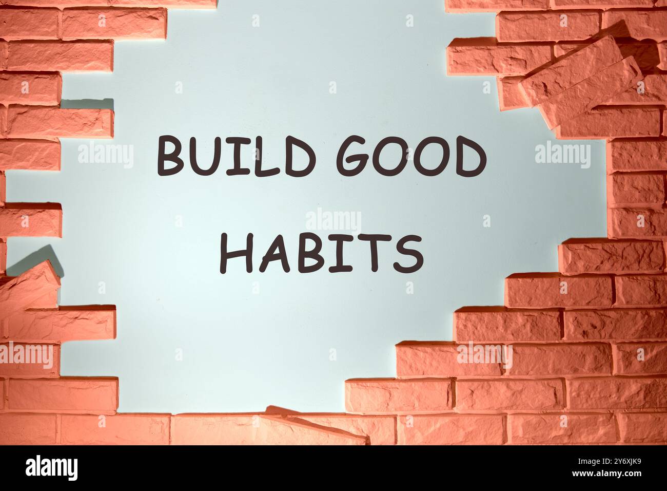 Business, psychological and build good habits concept. BUILD GOOD ...