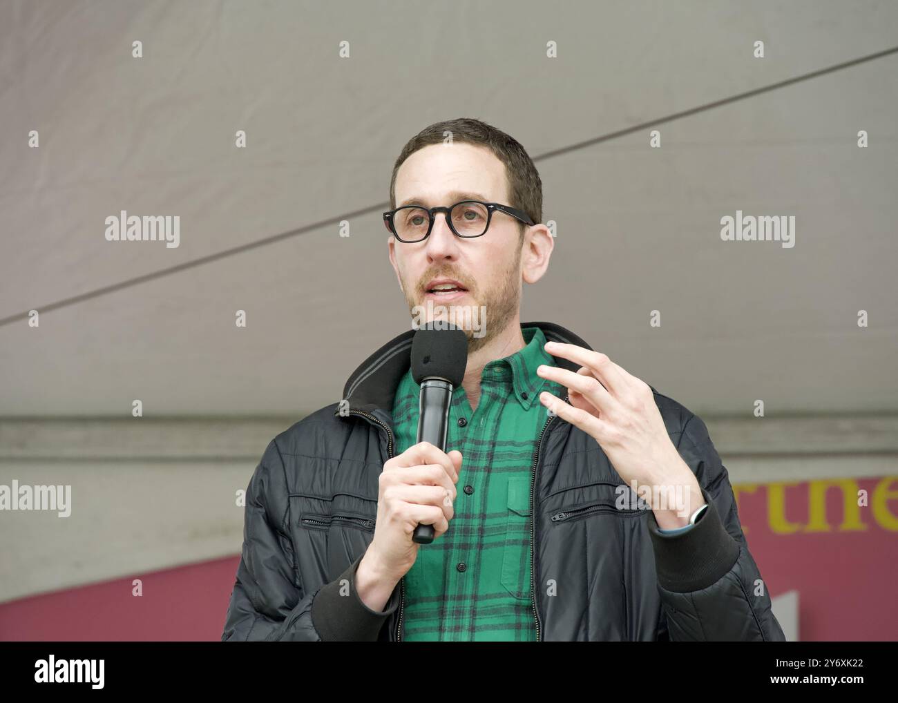 San Francisco, CA - April 13, 2024: Senator Scott Wiener speaking at ...