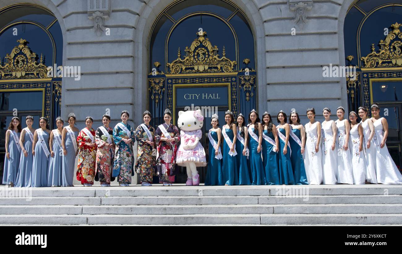 San Francisco, CA - April 21, 2024: Cherry Blossom Parade Grand Marshal ...