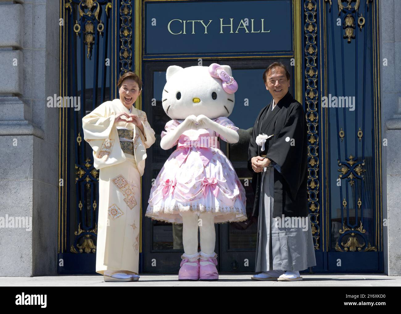 San Francisco, CA - April 21, 2024: Parade Grand Marshal Hello Kitty ...