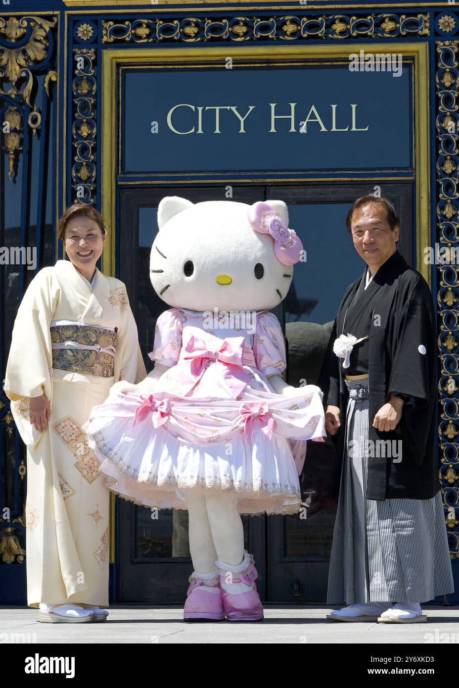 San Francisco, CA - April 21, 2024: Parade Grand Marshal Hello Kitty ...
