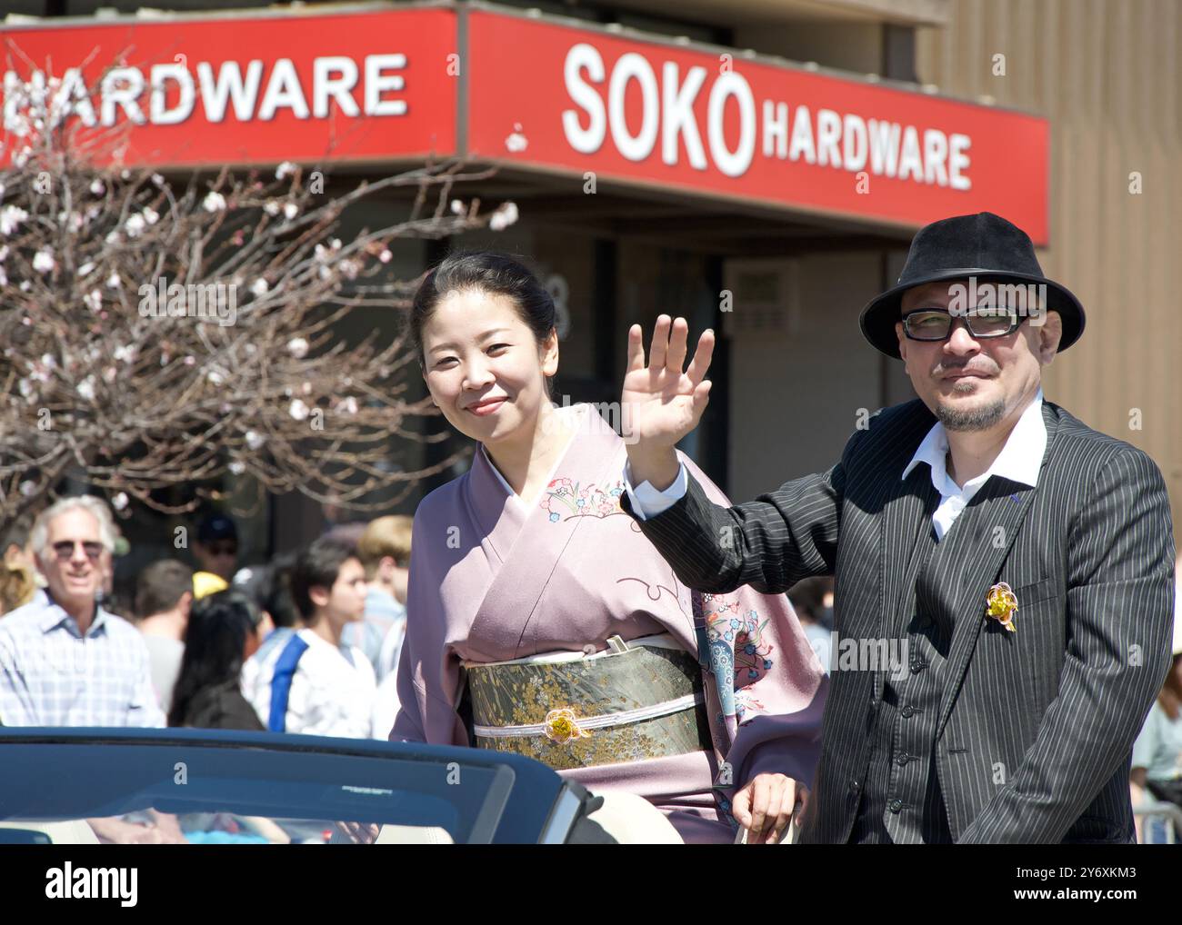 San Francisco, CA - April 21, 2024: Special Guests Toru Yonoha and Yukako Majikina participating ...