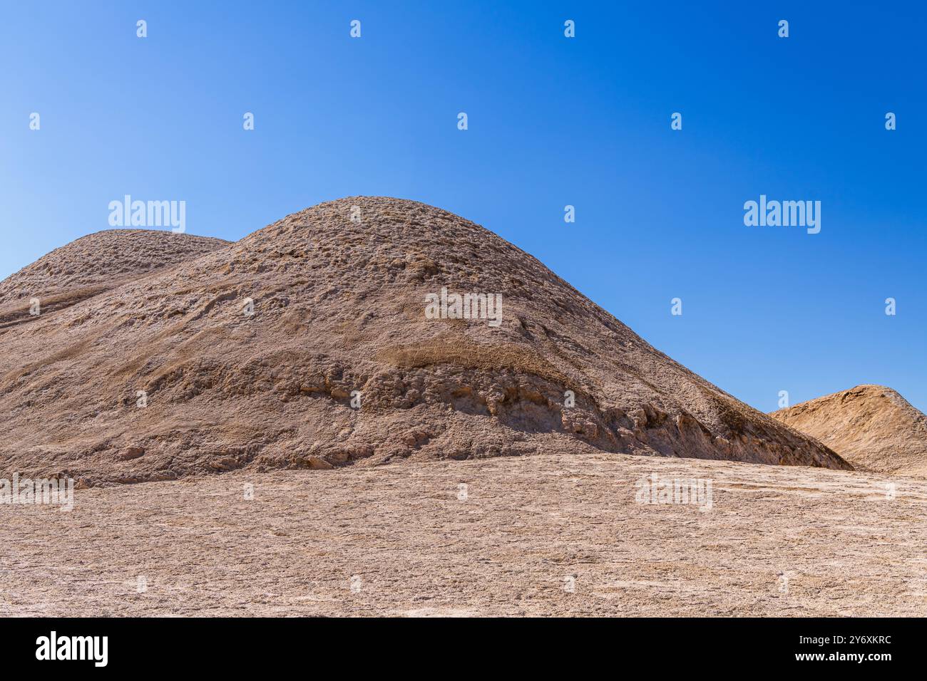 Field of rounded yardangs-usually eroded elongated streamlined ...