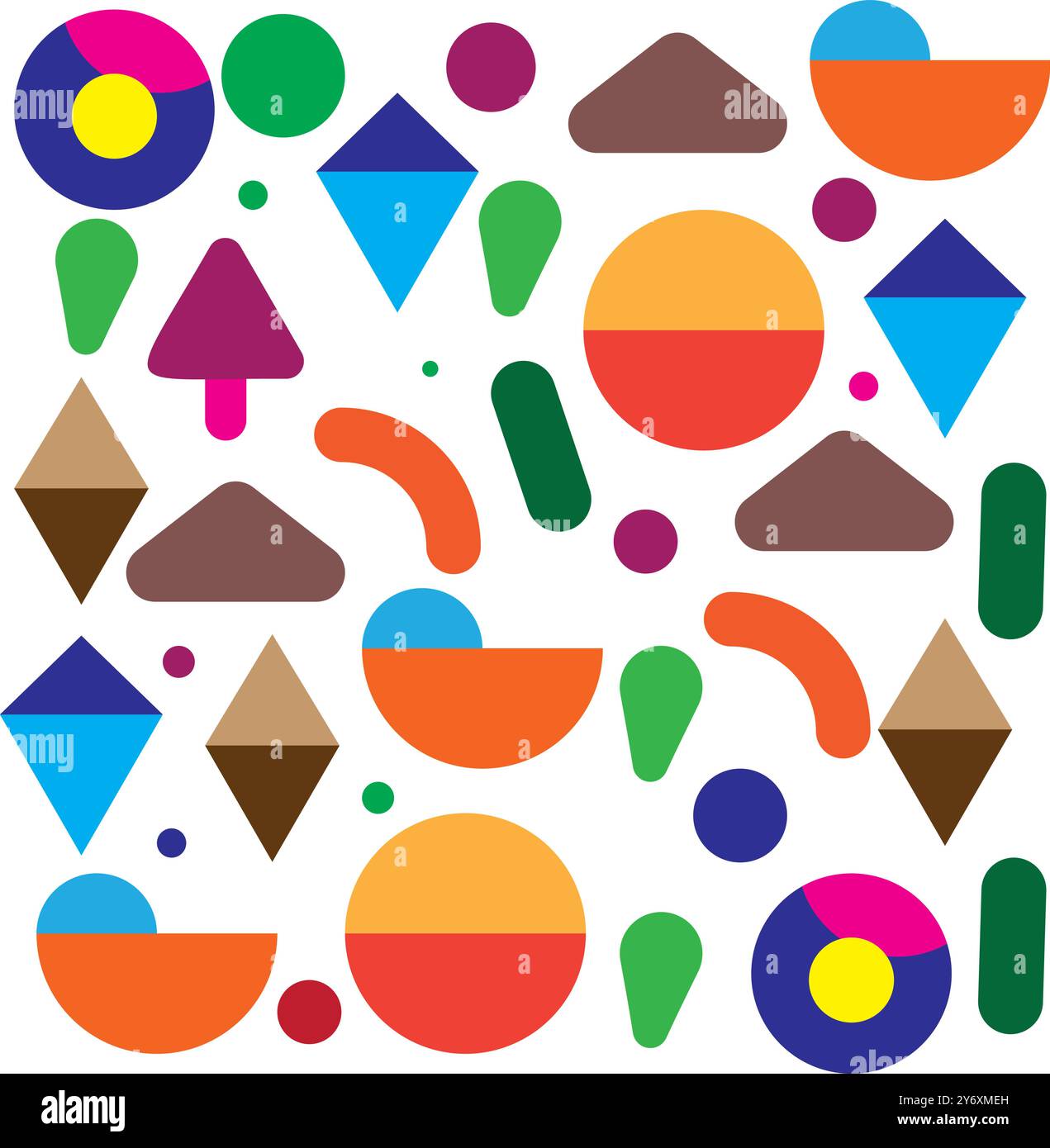 Brutalist abstract circle pattern hi-res stock photography and images - Alamy