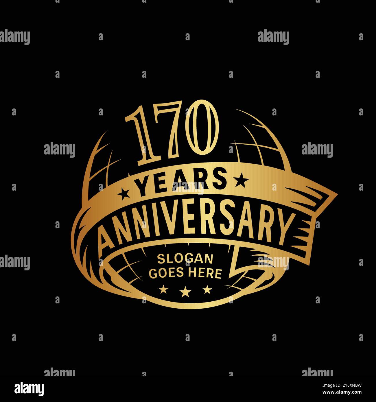 170 years anniversary design template. 170th logo. Vector and ...
