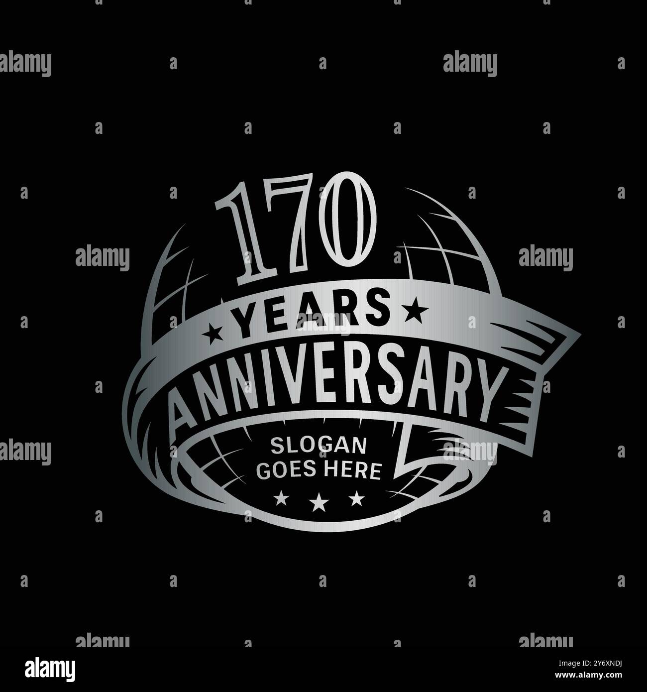 170 years anniversary design template. 170th logo. Vector and ...