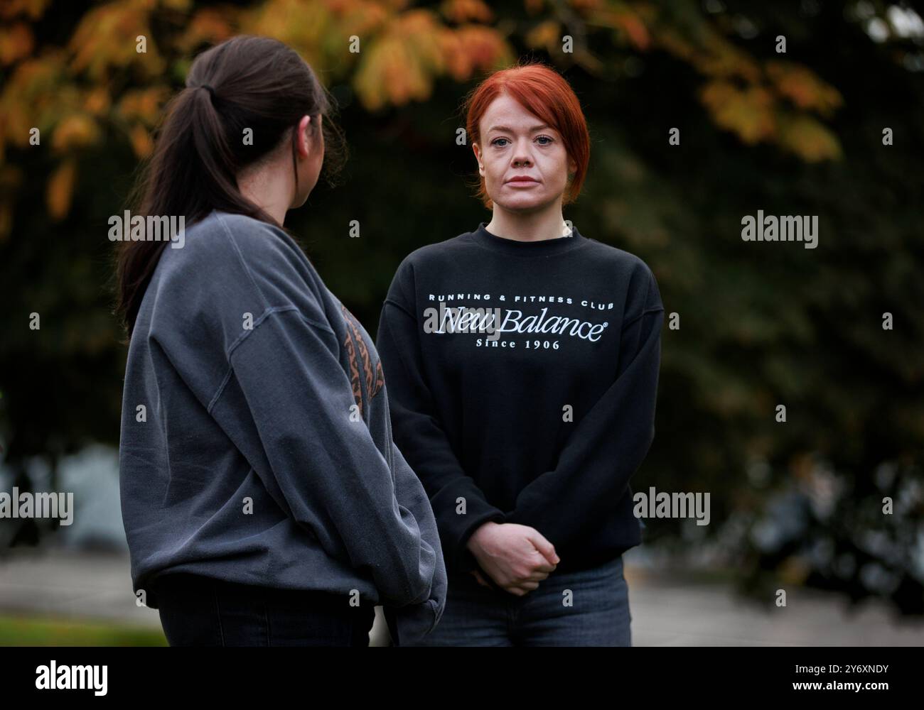 Jane (not her real name) with Chelsea Hamilton, 32, (right) a fellow ...