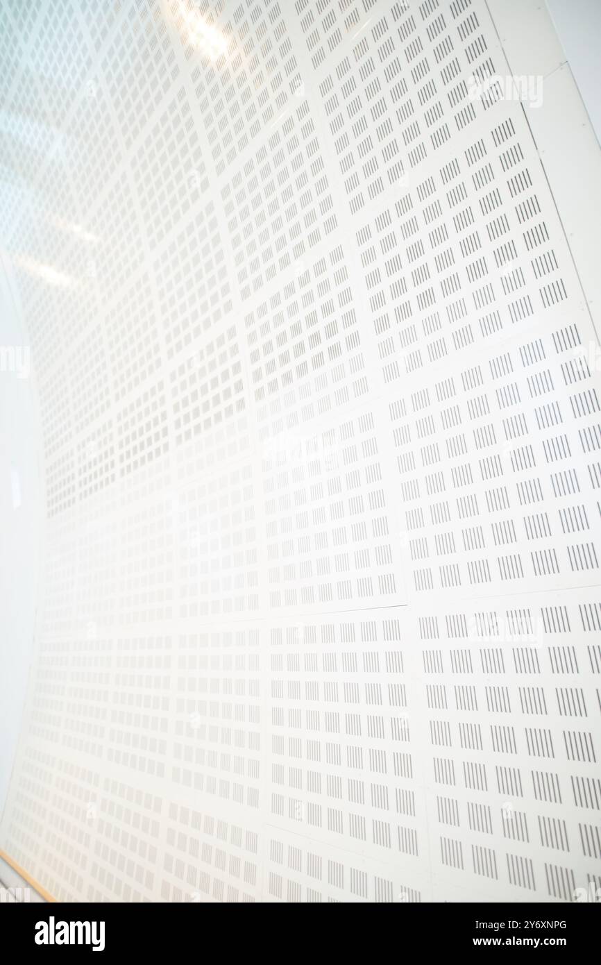 Ventilation, wall design and architecture pattern for art, abstract ...