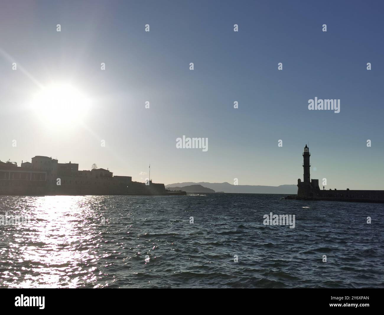 Chania, Greece. 12th Sep, 2024. The harbor basin with the Venetian ...