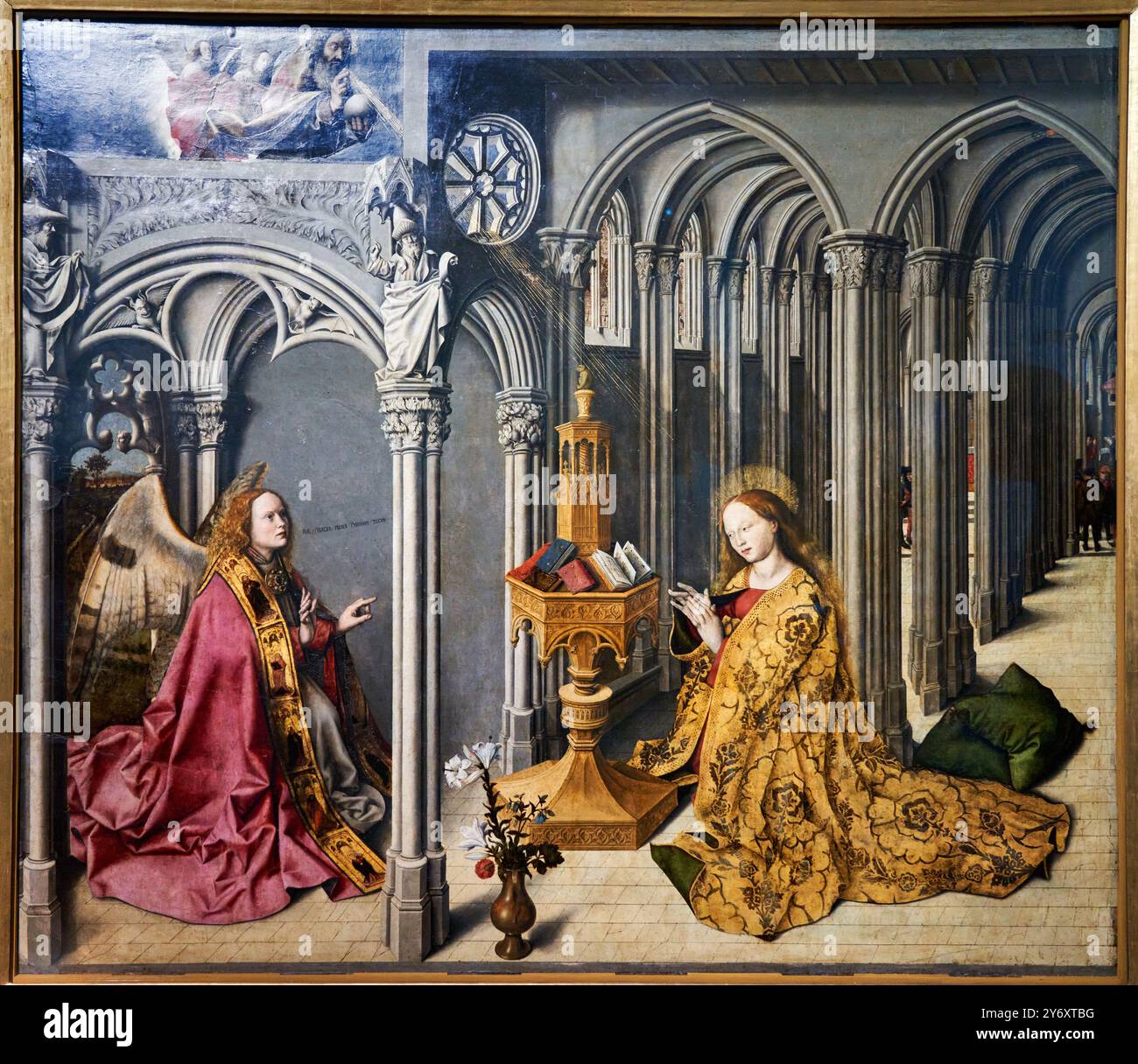 Retable de l'Annonciation (panneau central), Provence, 1443-1444, Oil ...