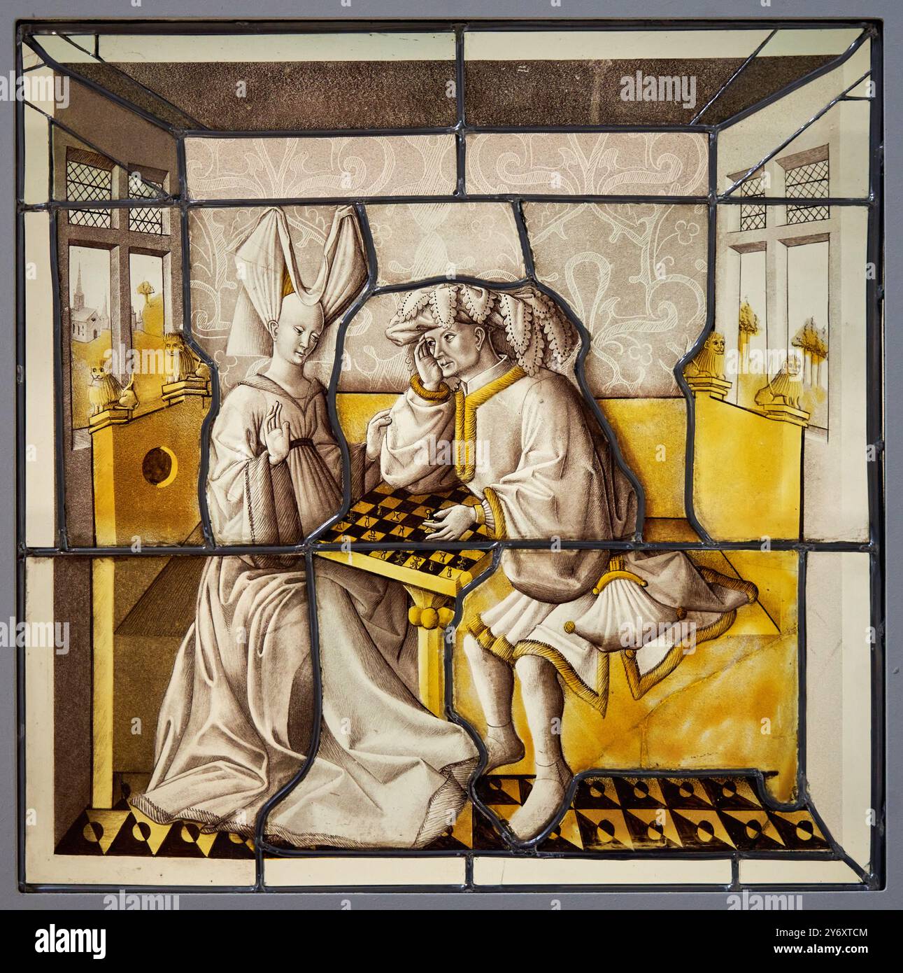 D'après un modèle du Maître du Roman de la Rose de Vienne (?), Les ...