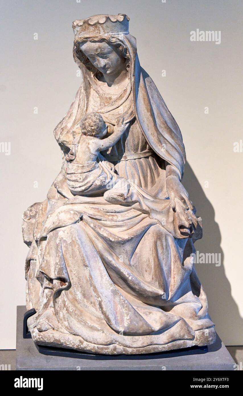 Seated Virgin nursing the Christ Child, France, late 14th century ...