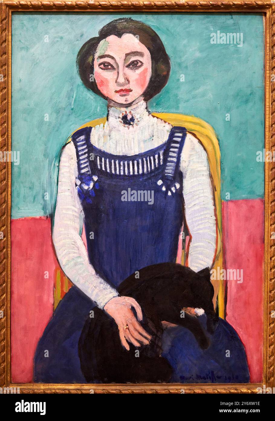 Marguerite au chat noir, 1910, Henri Matisse, 1869, Le Cateau-Cambrésis ...