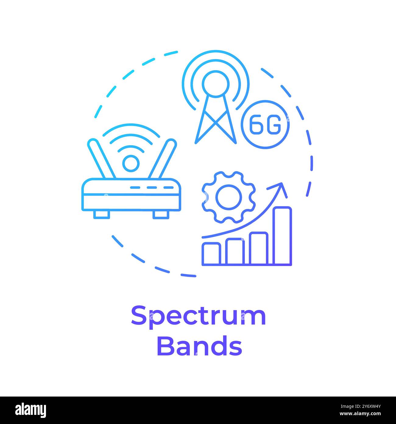 Frequency bands Stock Vector Images - Alamy