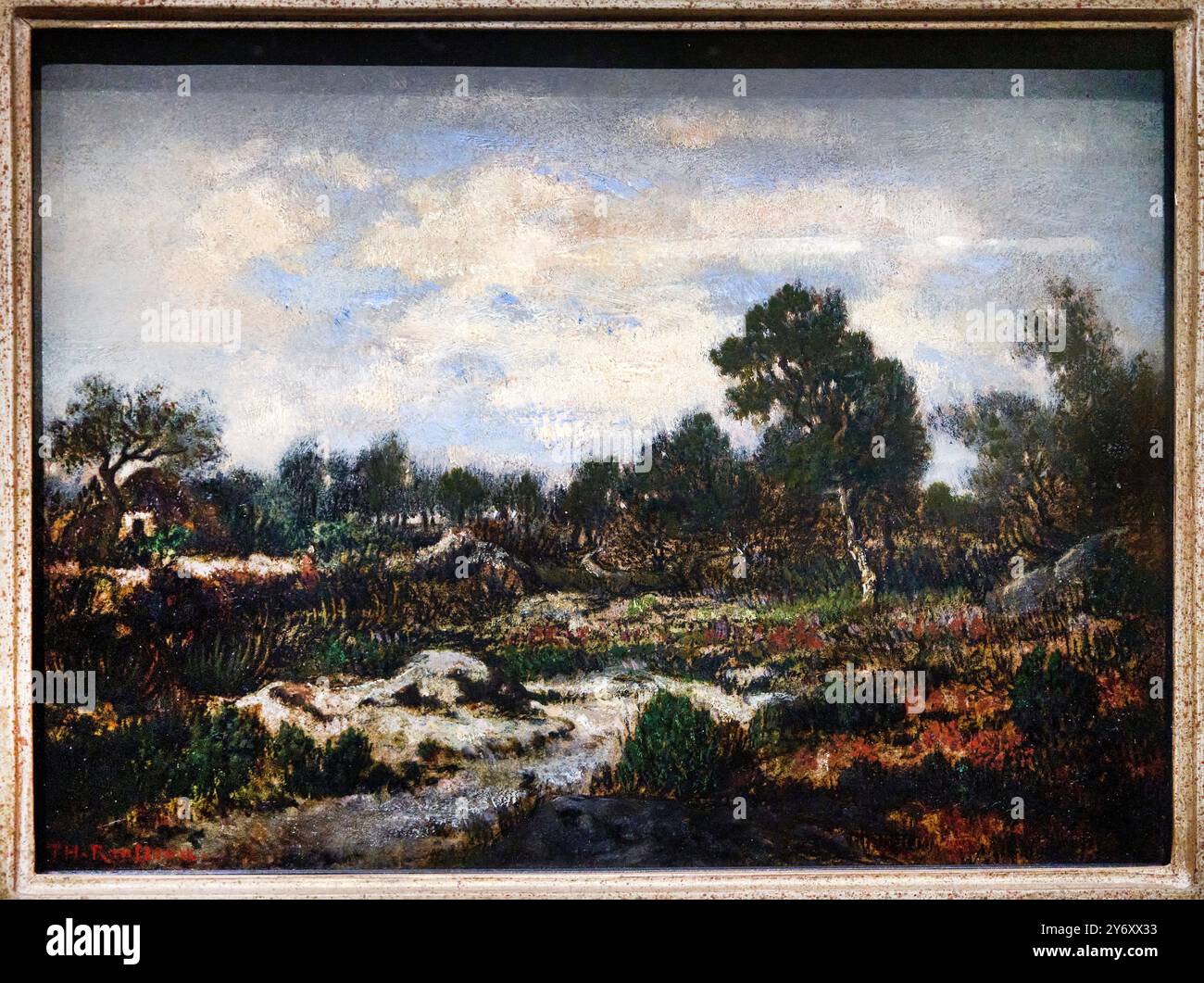 Landscape in the Forest of Fontainebleau, 1850-1852, Oil on canvas ...