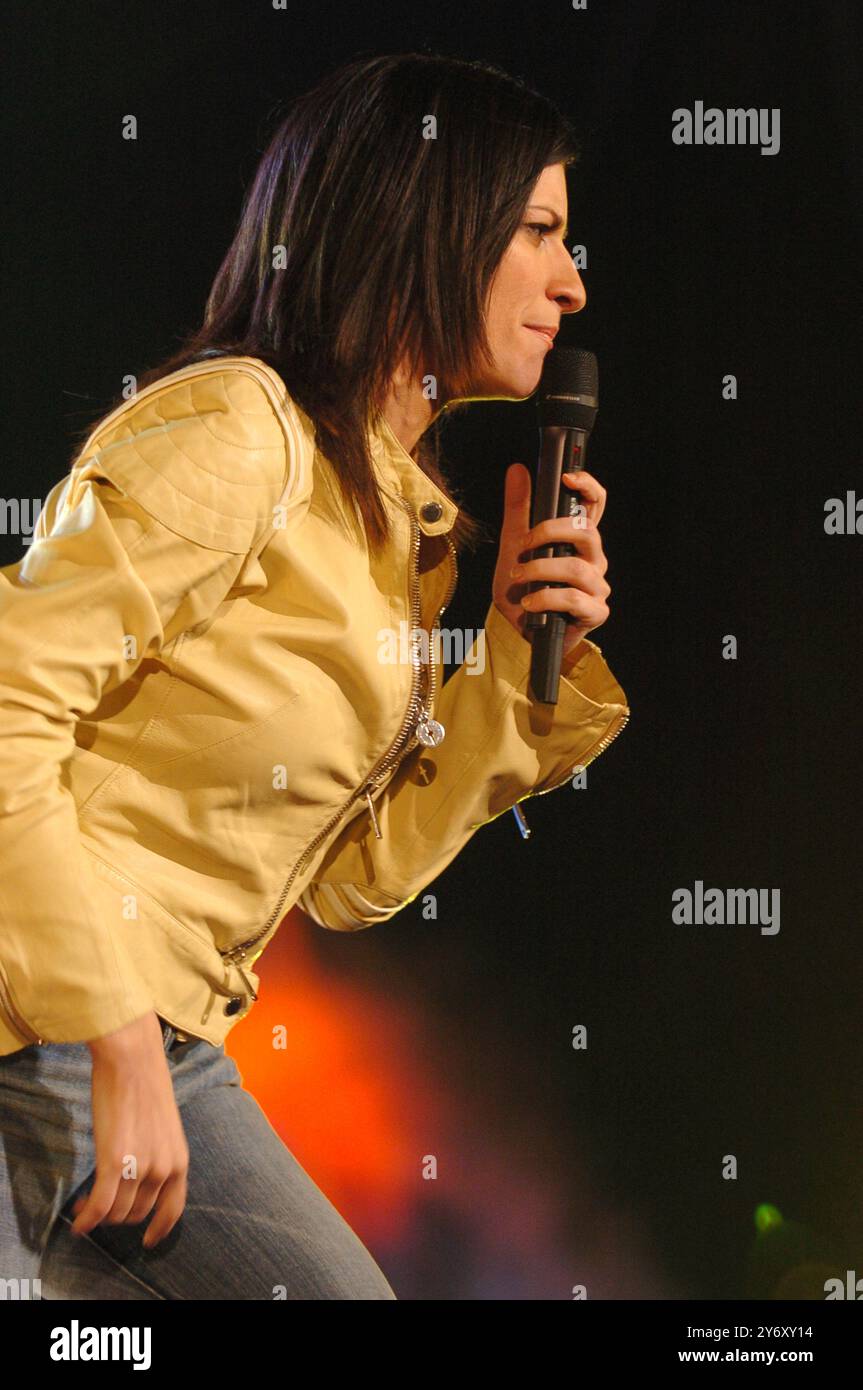 Torino Italy 04/06/2005: Laura Pausini,Italian singer,during the ...