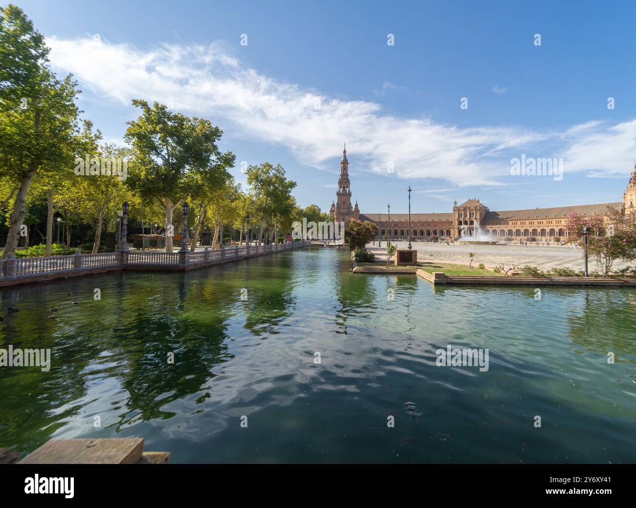 Plaza Espana in Seville, one of the most emblematic places of the city ...