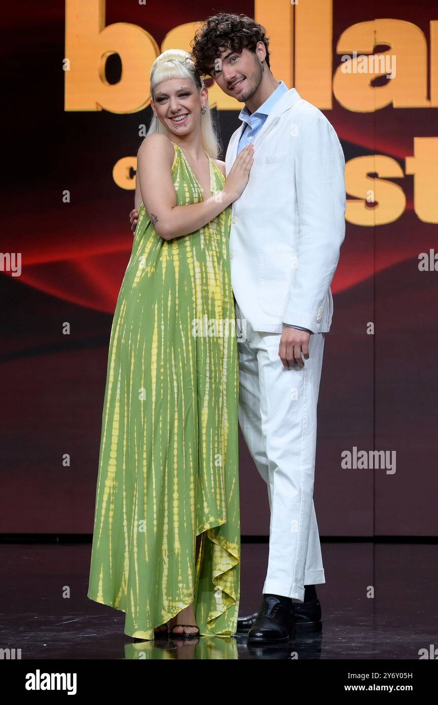 Anna Lou Castoldi und Nikita Perotti beim Photocall zur Rai Tanzshow ...