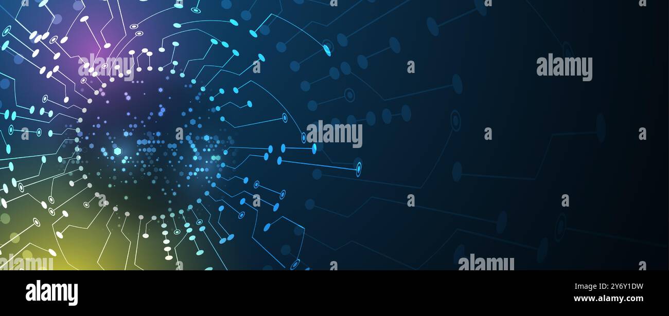 Technology abstract futuristic science background for internet business. Big data concept ...