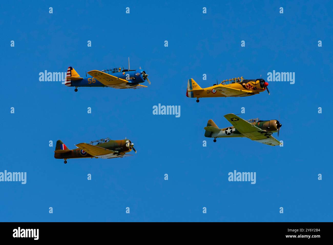 North American T-6 Texan at Air Legend Air Show 2024 in Melun, France ...