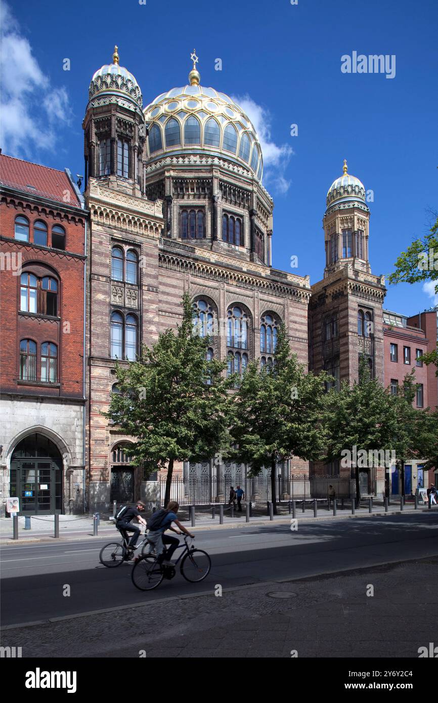 The New Synagogue in Berlin features a magnificent dome and intricate ...