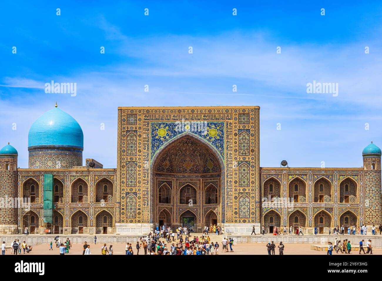 Samarkand, Uzbekistan - April 23, 2023: Top tourist location - Registan ...