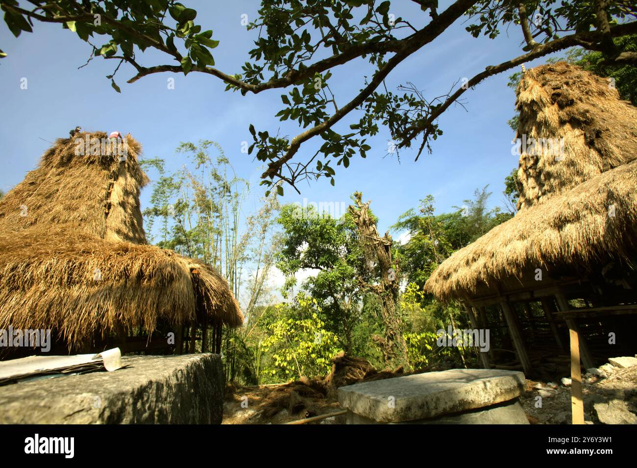 Traditional village of Praijing in Tebara, Waikabubak, West Sumba, East ...