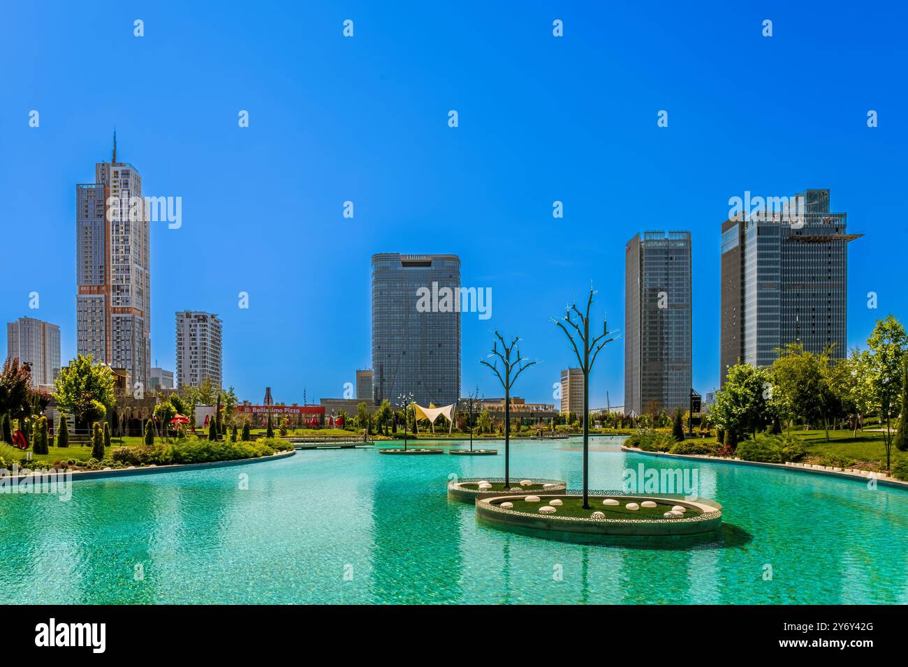 Aerial view tashkent city park hi-res stock photography and images - Alamy