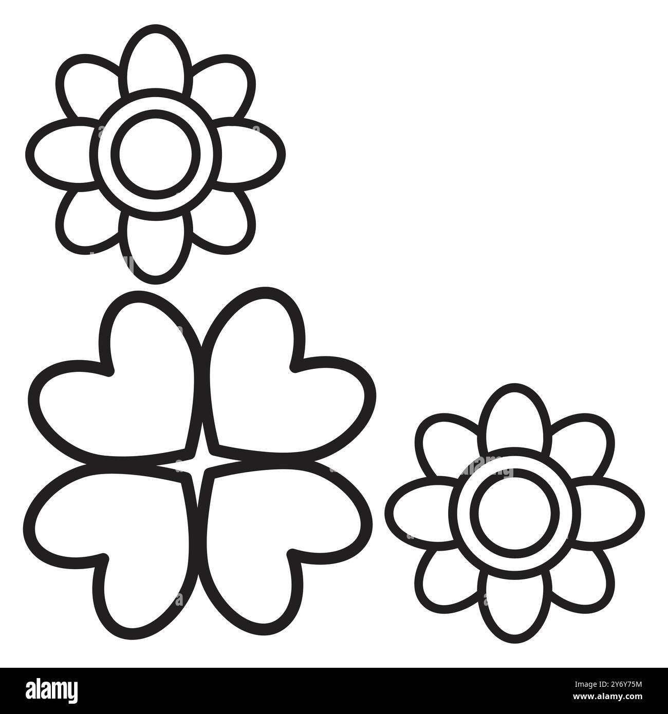 flower petals border corner design Stock Vector Image & Art - Alamy