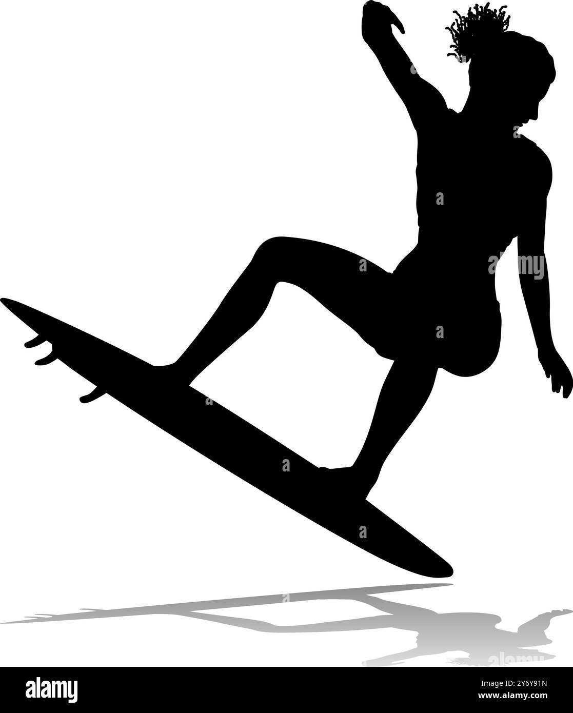 Surfer pose Stock Vector Images - Alamy