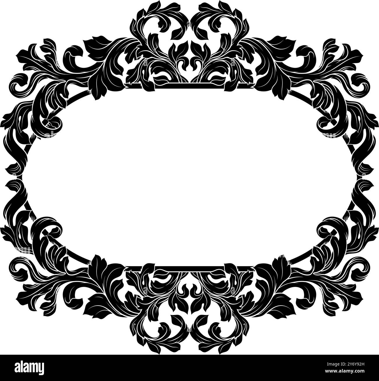 Crest Coat Coat of Arms Border Heraldic Frame Stock Vector Image & Art ...