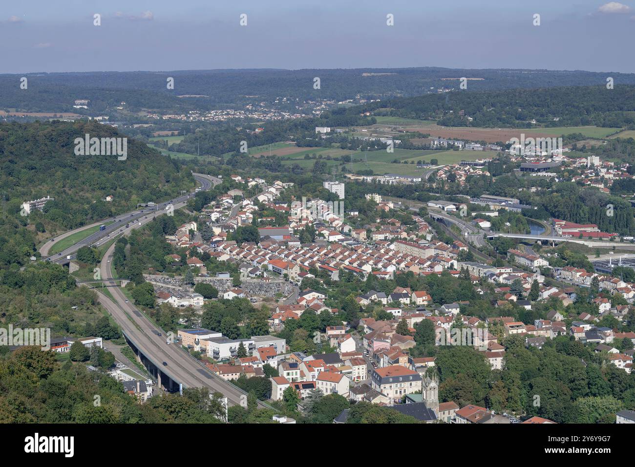 View Nancy metropolis seen from the 30th floor of the Panoramic Tower ...