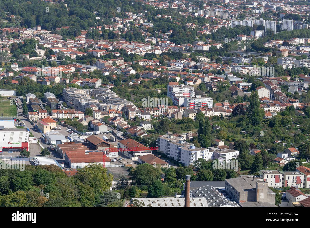 View Nancy metropolis seen from the 16th floor of the Panoramic Tower ...