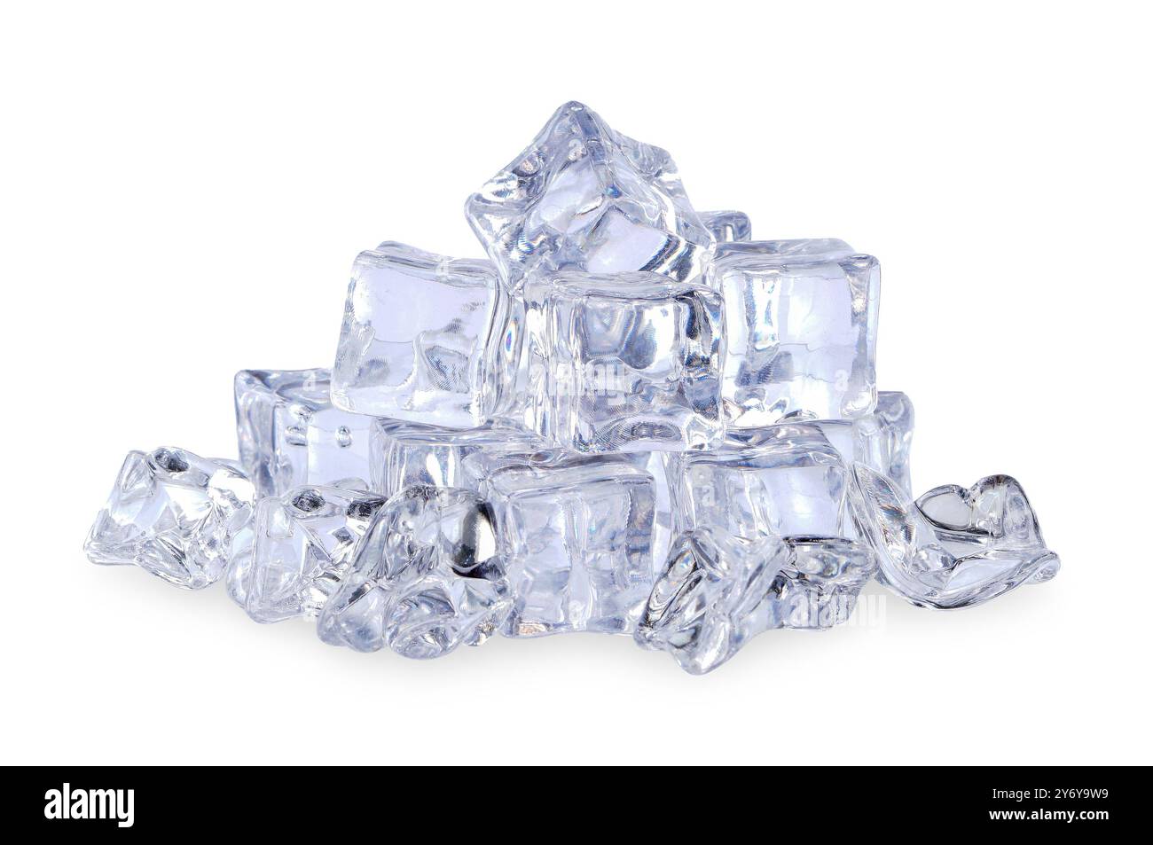 fake Ice isolated on white background. ice clipping path Stock Photo ...