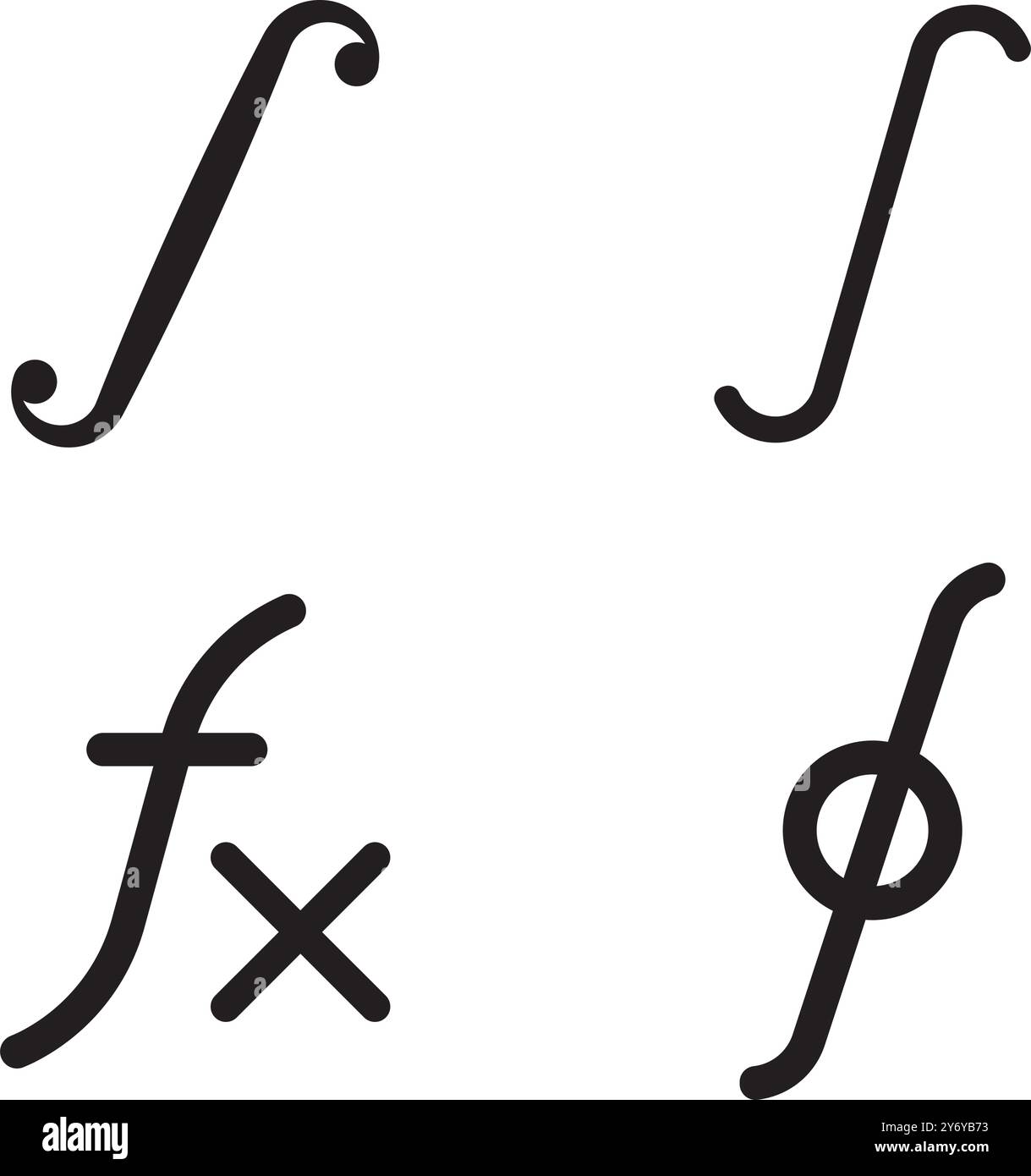 Mathematics Integral Icon or Symbol Design Stock Vector Image & Art - Alamy