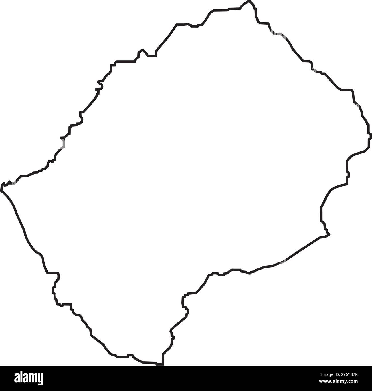 Lesotho Country Map Icon Illustration Design Stock Vector Image & Art ...