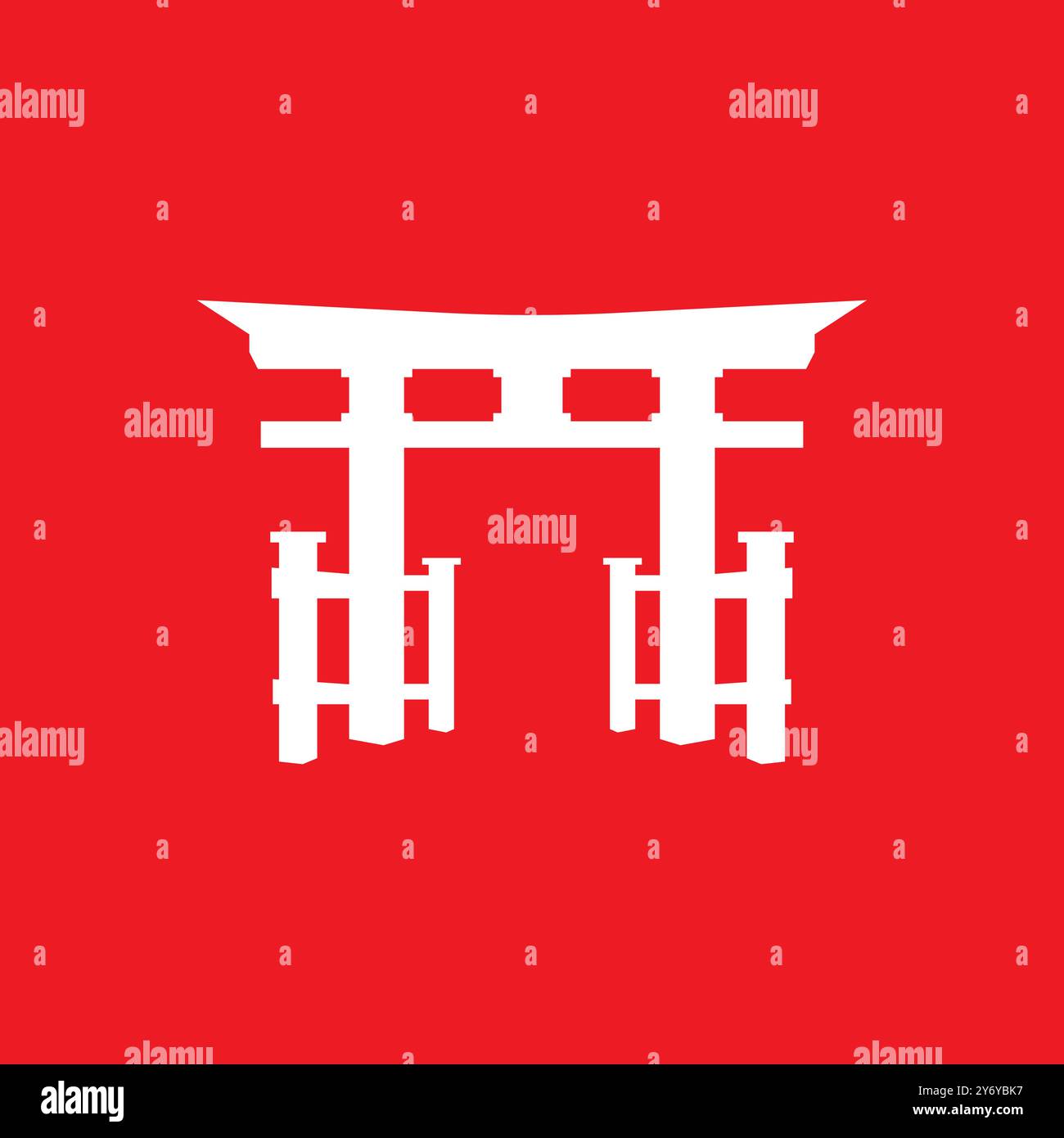 Torii Gate icon Illustration Element Design Stock Vector Image & Art ...